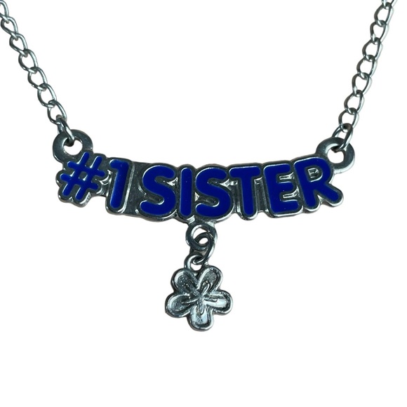 Claire's | Jewelry | Claires Y2k Silver Blue Sister Dangly Flower ...